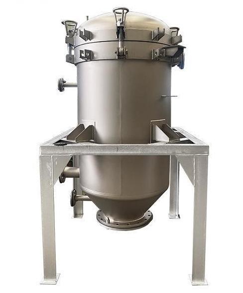 Stainless Steel Vertical Pressure Leaf Filter Automatic Discharge For Oil